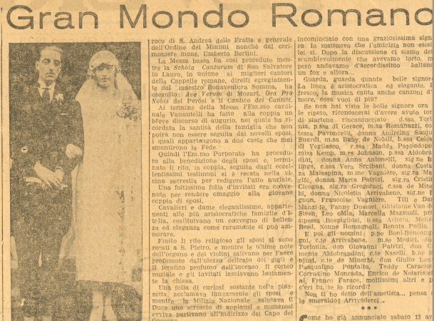 NEW from 1925: The Rome wedding of Princess Laura Boncompagni Ludovisi ...