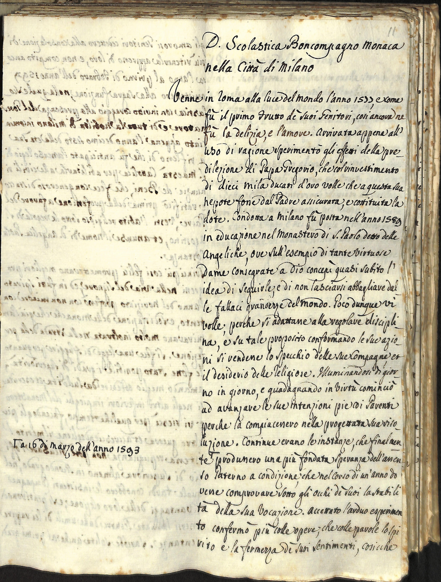 Seventeenth-century Boncompagni nuns at the Convent of S Marta al ...
